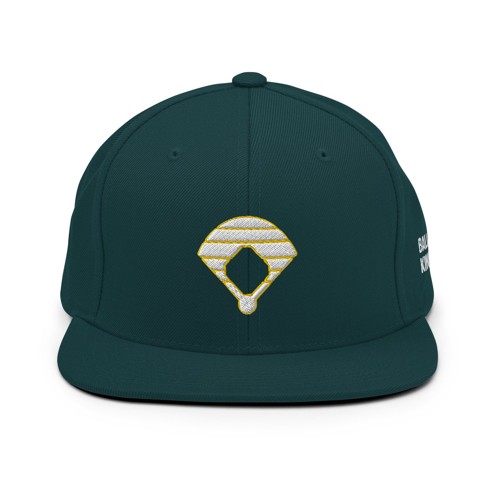 White/Gold Snapback – Ball Glove King